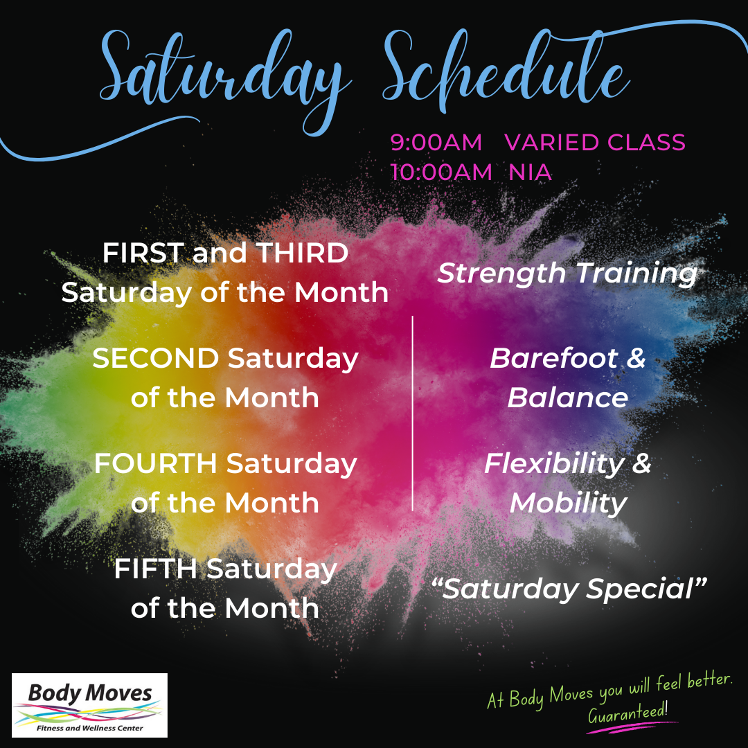 Rotating Saturday Schedule – Body Moves Fitness and Wellness Studio ...